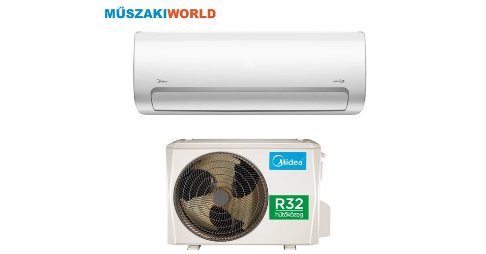 Midea Mission II Inverter 7,1 kw (R32) WIFI opcionális, Inverteres Hűtő ...